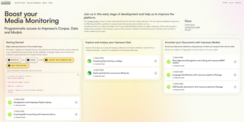 Major Release: Introducing the Impresso Datalab, Corpus Expansion, and ...